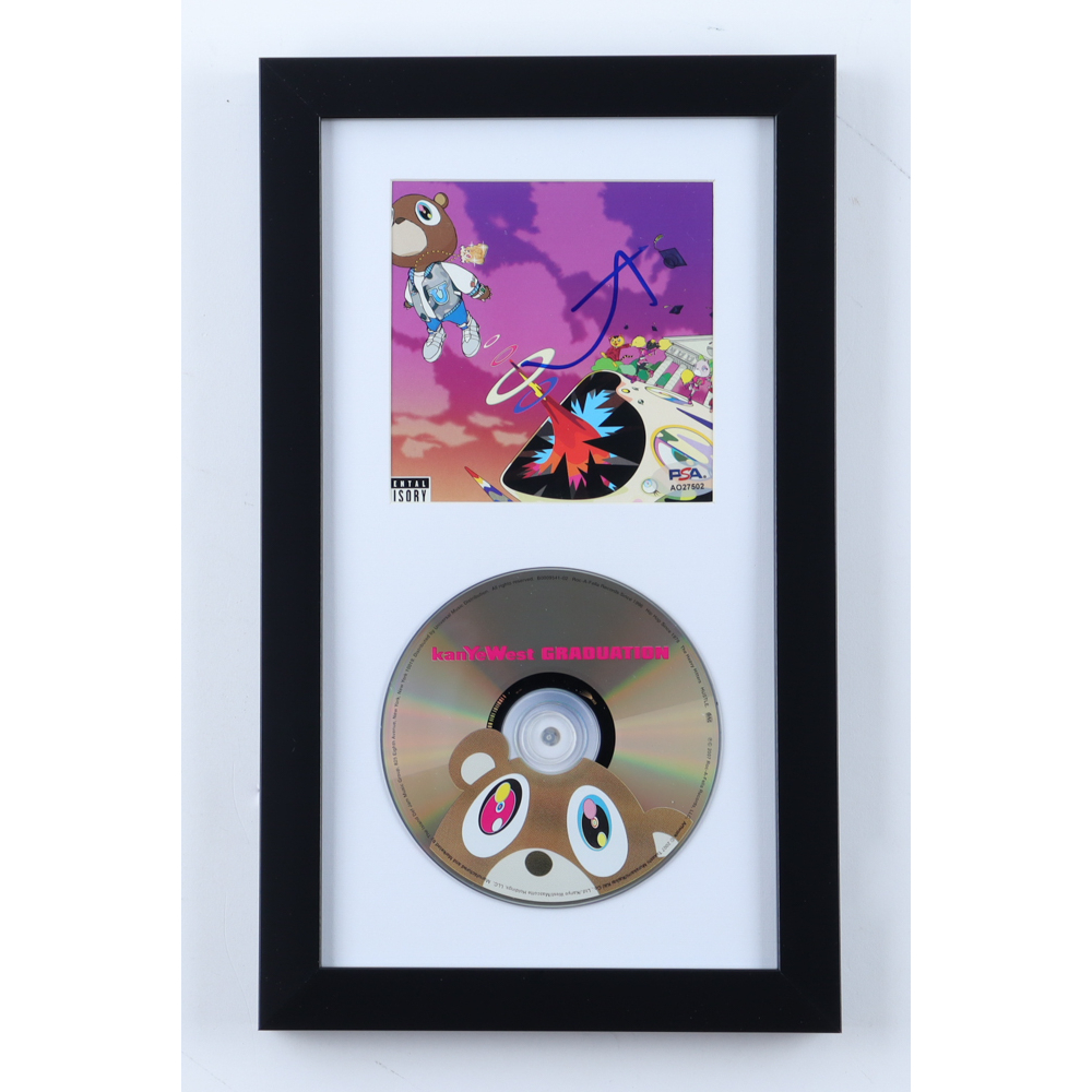 Kanye West Signed "Graduation" Custom Framed CD Album Insert Display ...