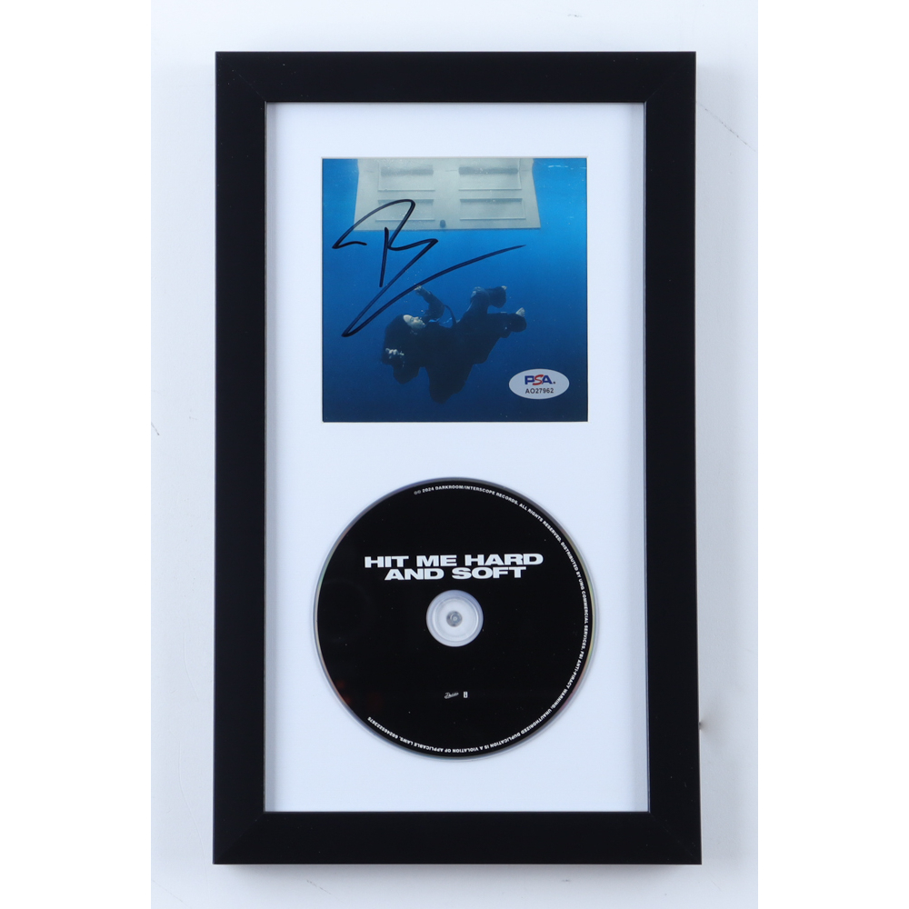 Billie Eilish Signed "Hit Me Hard And Soft" Custom Framed CD Album ...