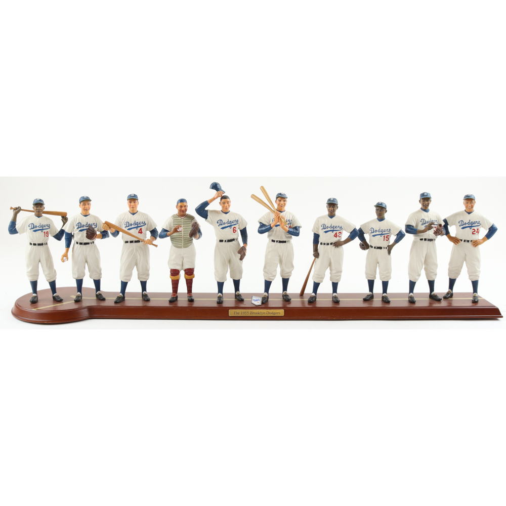 "1955 Brooklyn Dodgers" Danbury Mint (10) Figure Collection | Pristine ...
