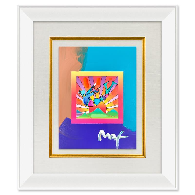 "Cosmic Flyer" 30x26 Custom Framed One-of-a-Kind Acrylic Mixed Media by ...