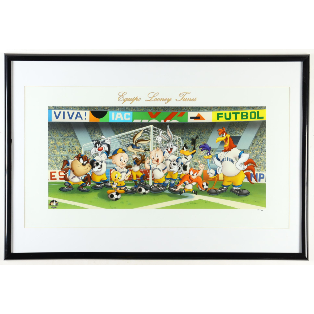 "Equipo Looney Tunes" LE Looney Tunes Custom Framed SerioLithograph ...