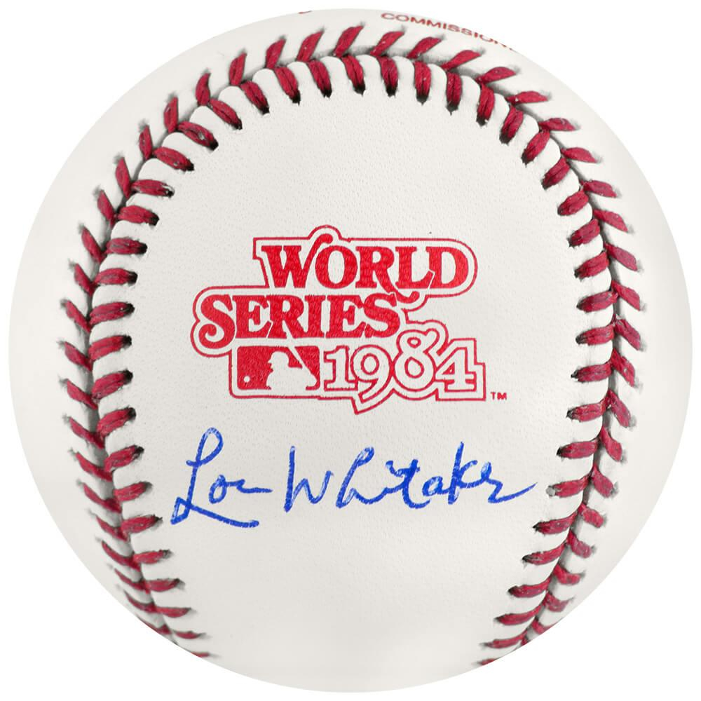 Lou Whitaker Signed 1984 World Series Logo Baseball (Schwartz ...