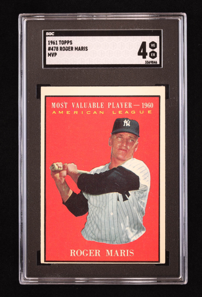 Roger Maris 1961 Topps #478 MVP (SGC 4) | Pristine Auction