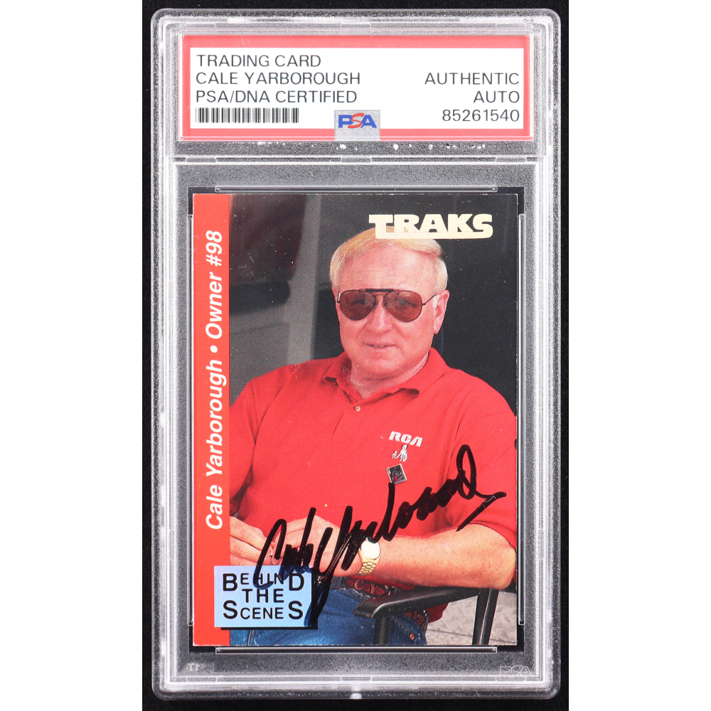 Cale Yarborough Signed 1995 Traks Behind the Scenes #BTS13 (PSA ...