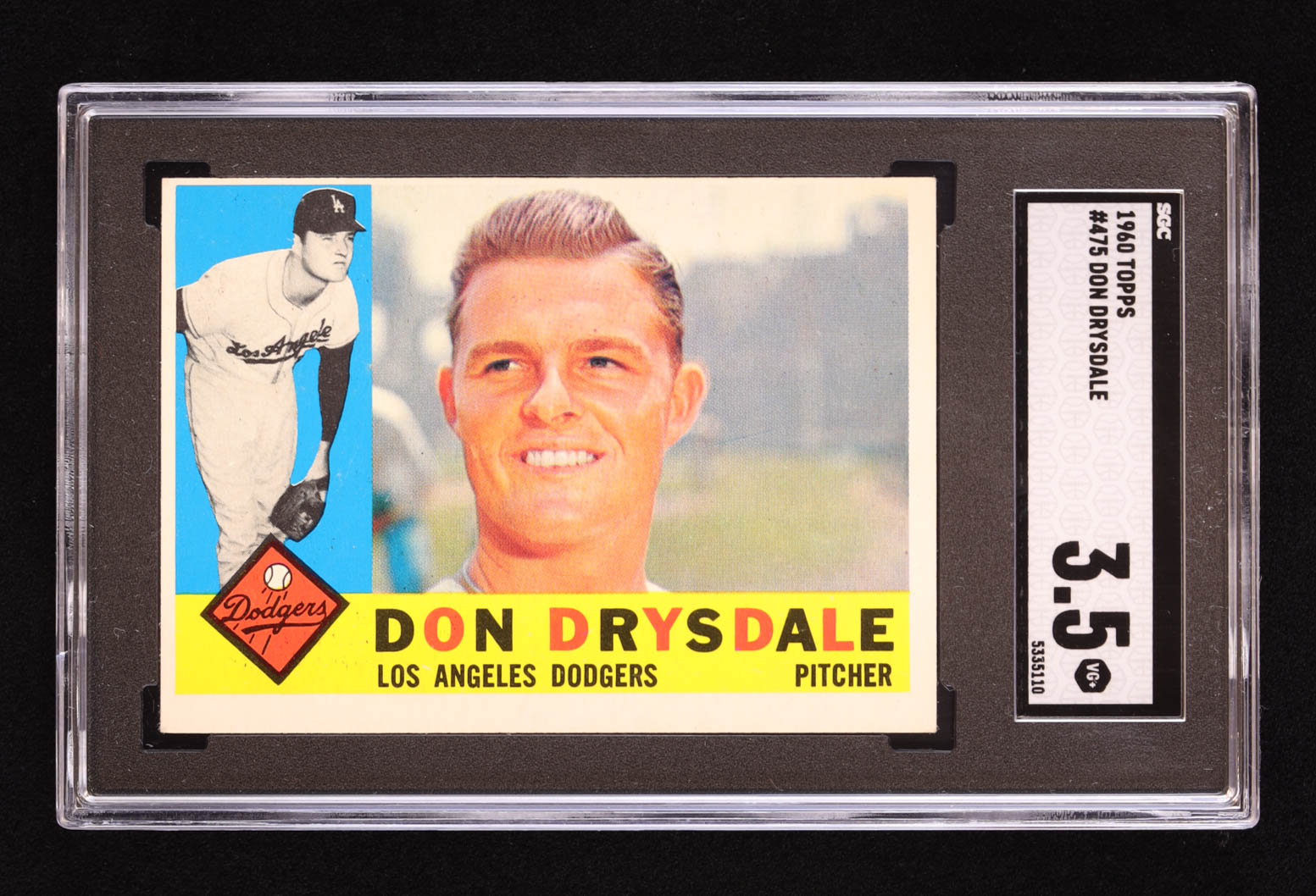 Don Drysdale 1960 Topps #475 (SGC 3.5) | Pristine Auction