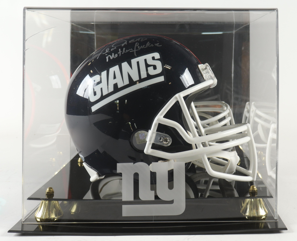 Lawrence Taylor Signed Giants Full-Size Helmet Inscribed 'I'm A BAD ...