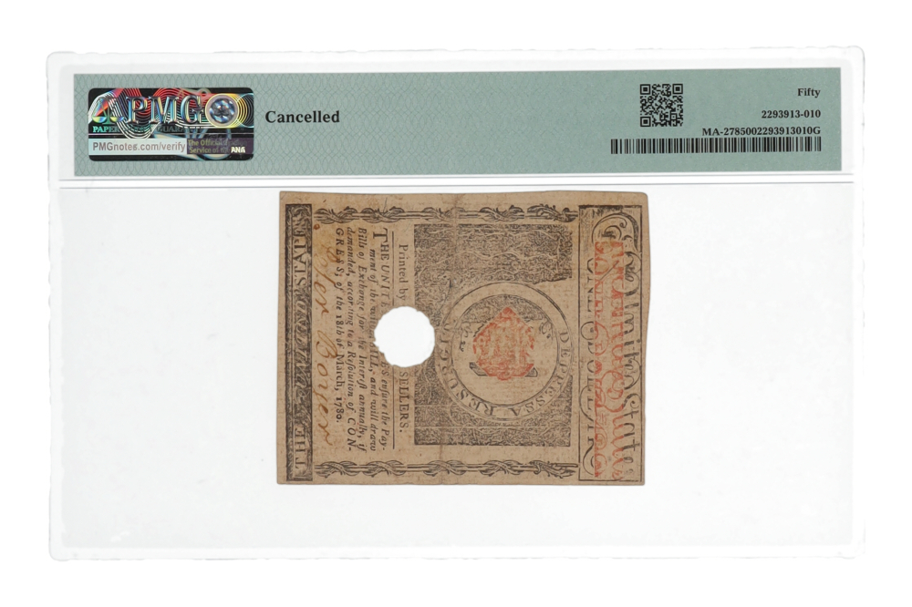 1780 Massachusetts $1 Revolutionary War / Colonial Currency Note (PMG ...