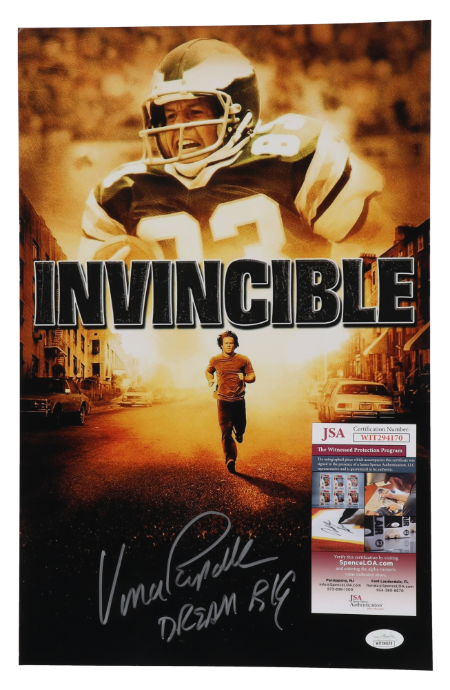 Vince Papale Signed "Invincible" 11x17 Movie Poster Photo Inscribed ...