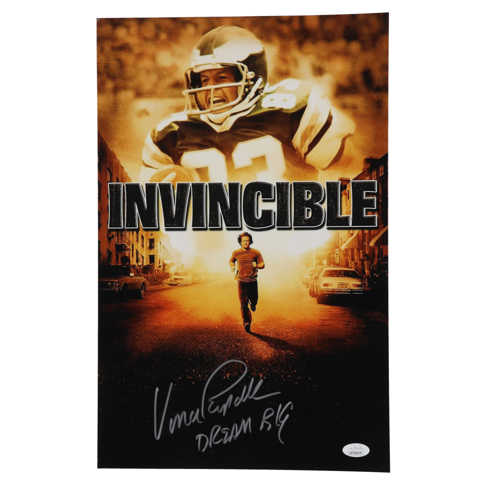 Vince Papale Signed "Invincible" 11x17 Movie Poster Photo Inscribed ...