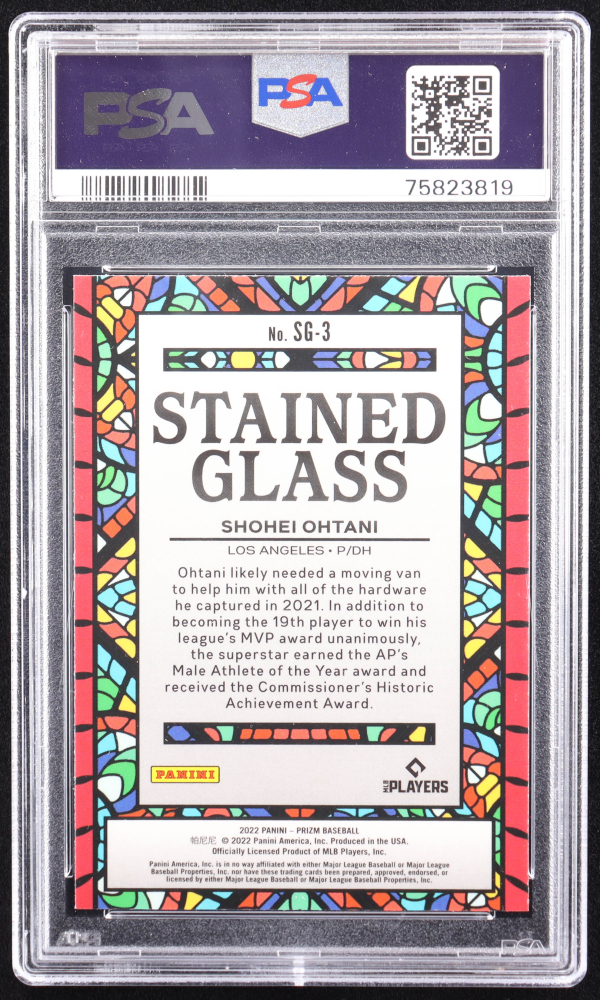 Shohei Ohtani 2022 Panini Prizm Stained Glass #3 (PSA 10) | Pristine Auction