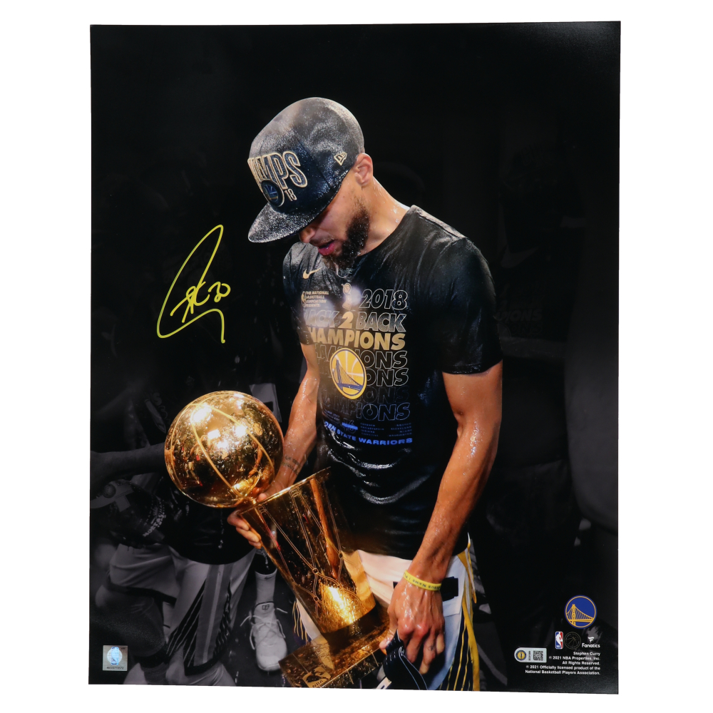 Stephen Curry Signed Warriors 16x20 Photo (USA SM) | Pristine Auction