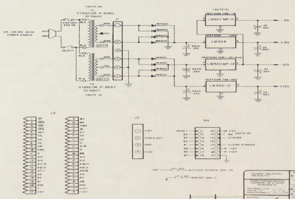 Steve Wozniak & Ronald Wayne Signed Original Apple-1 Schematic Sheet ...