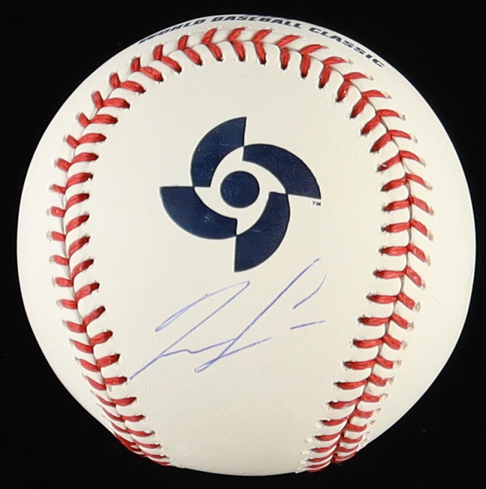 Ronald Acuna Jr. Signed 2023 World Baseball Classic Logo Baseball ...