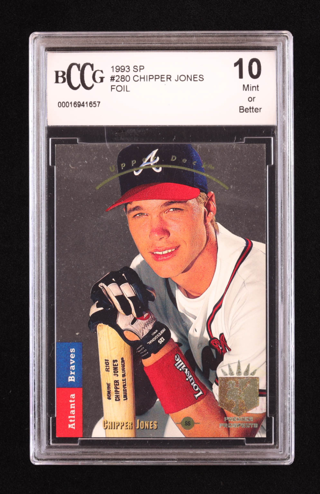 Chipper Jones 1993 SP #280 FOIL RC (BCCG 10) | Pristine Auction