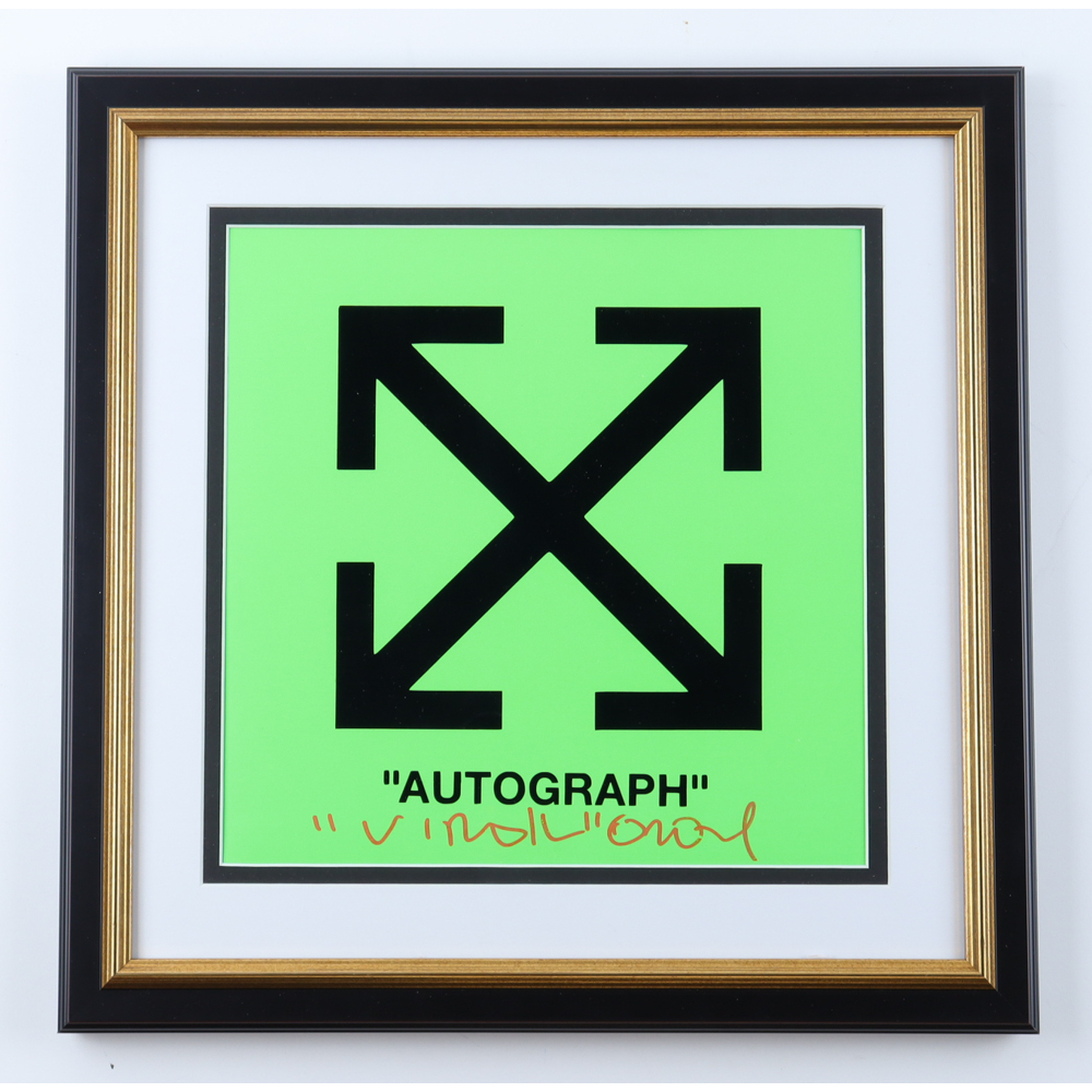 Virgil Abloh Signed Custom Framed "Autograph" Print Display (Beckett ...
