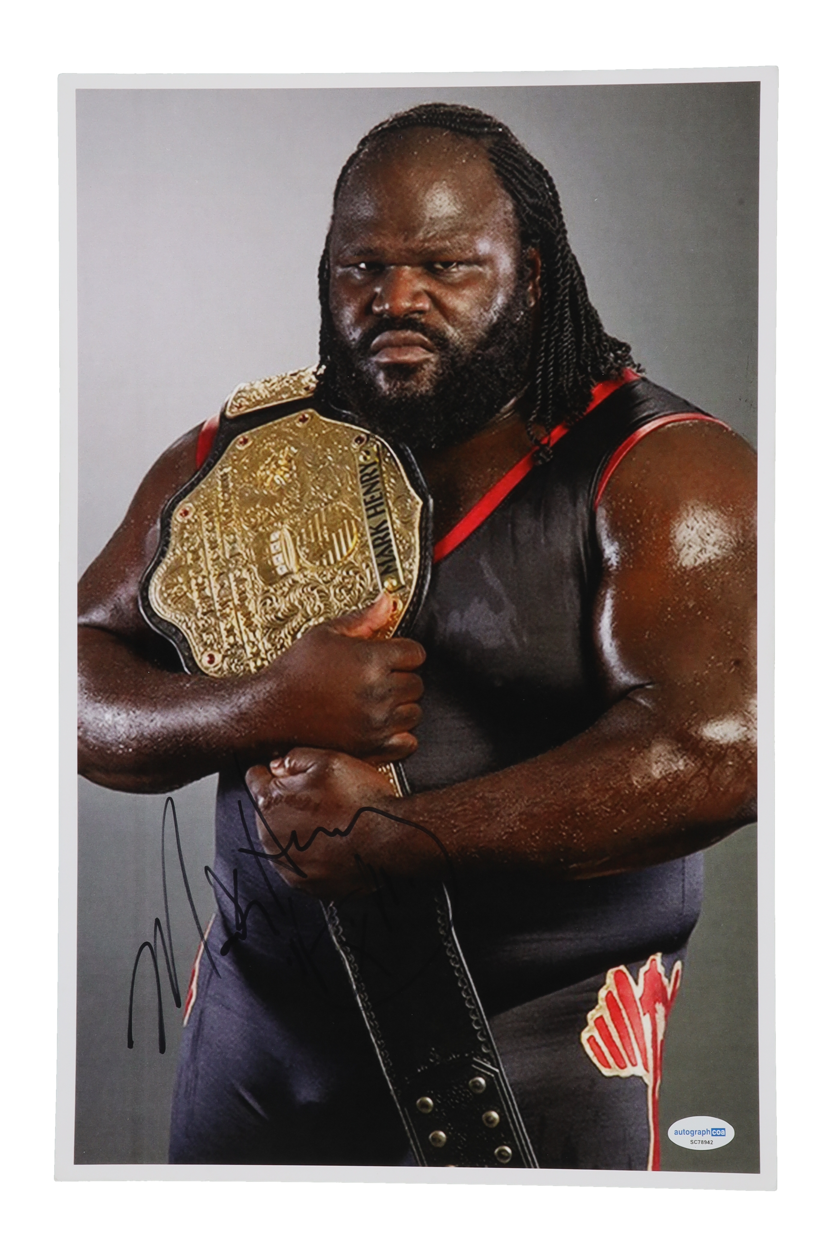 Mark Henry Signed WWE 11x17 Photo (AutographCOA) | Pristine Auction