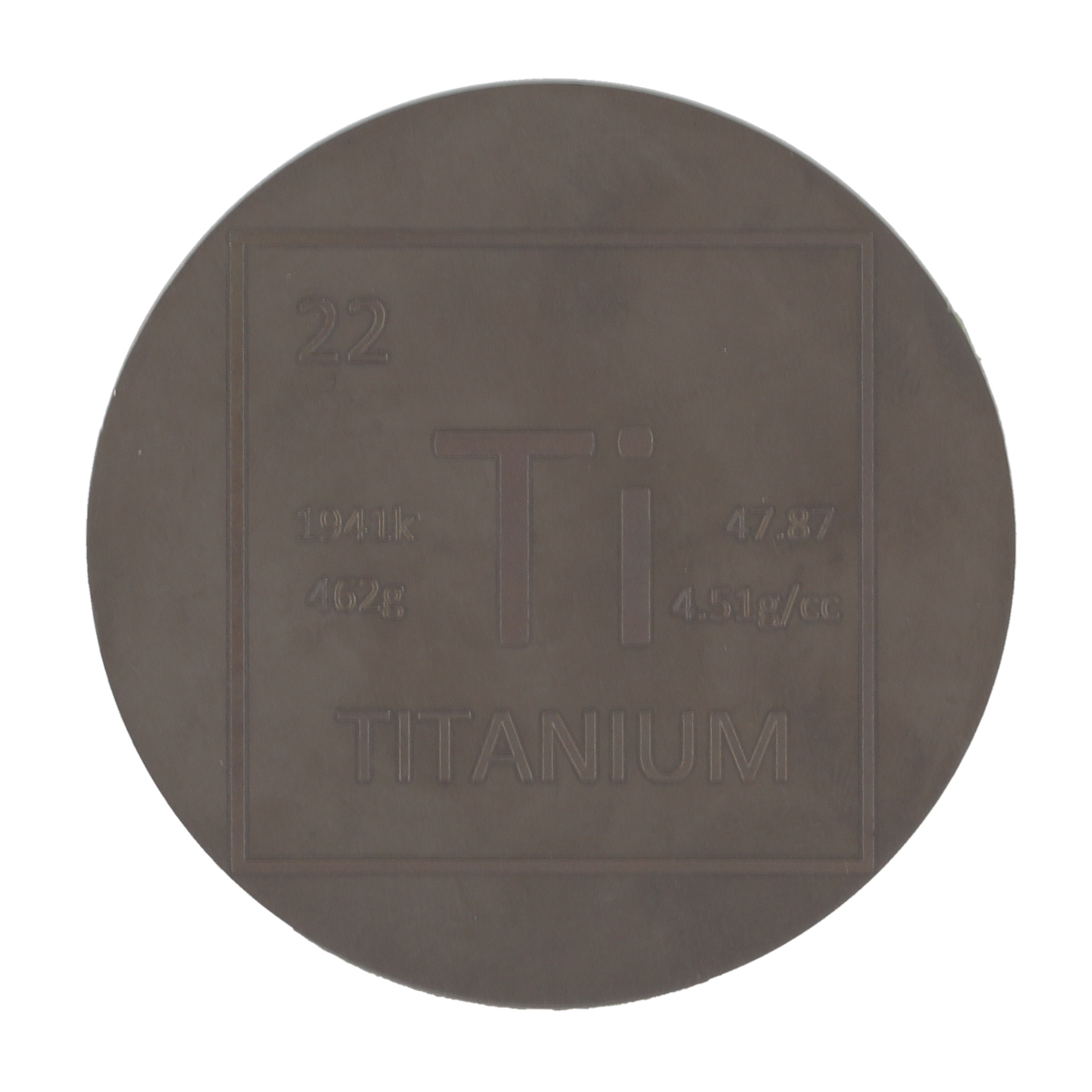 One Pound .999 Fine Titanium "Periodic Table" Bullion Round | Pristine ...