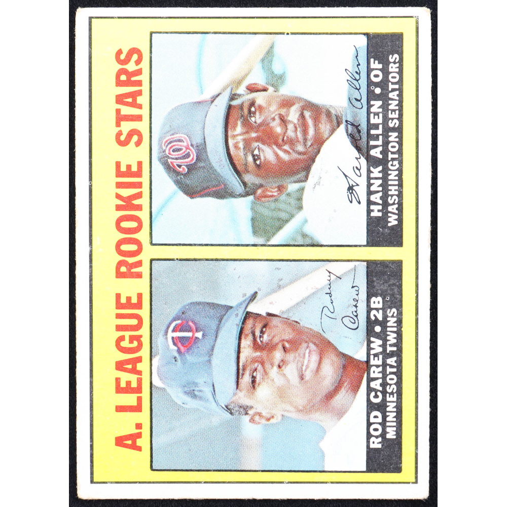Rod Carew / Hank Allen 1967 Topps #569 Rookie Stars RC DP | Pristine ...