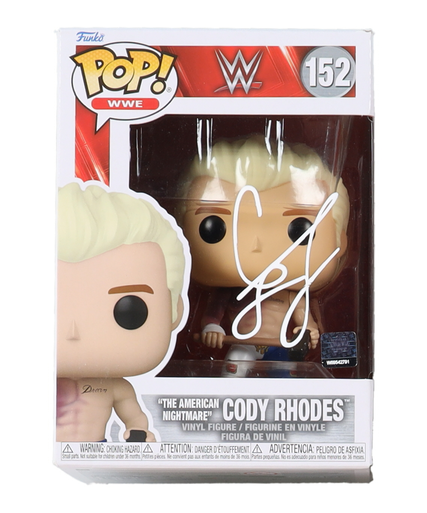 Cody Rhodes Signed WWE #152 "The American Nightmare" Cody Rhodes Funko ...