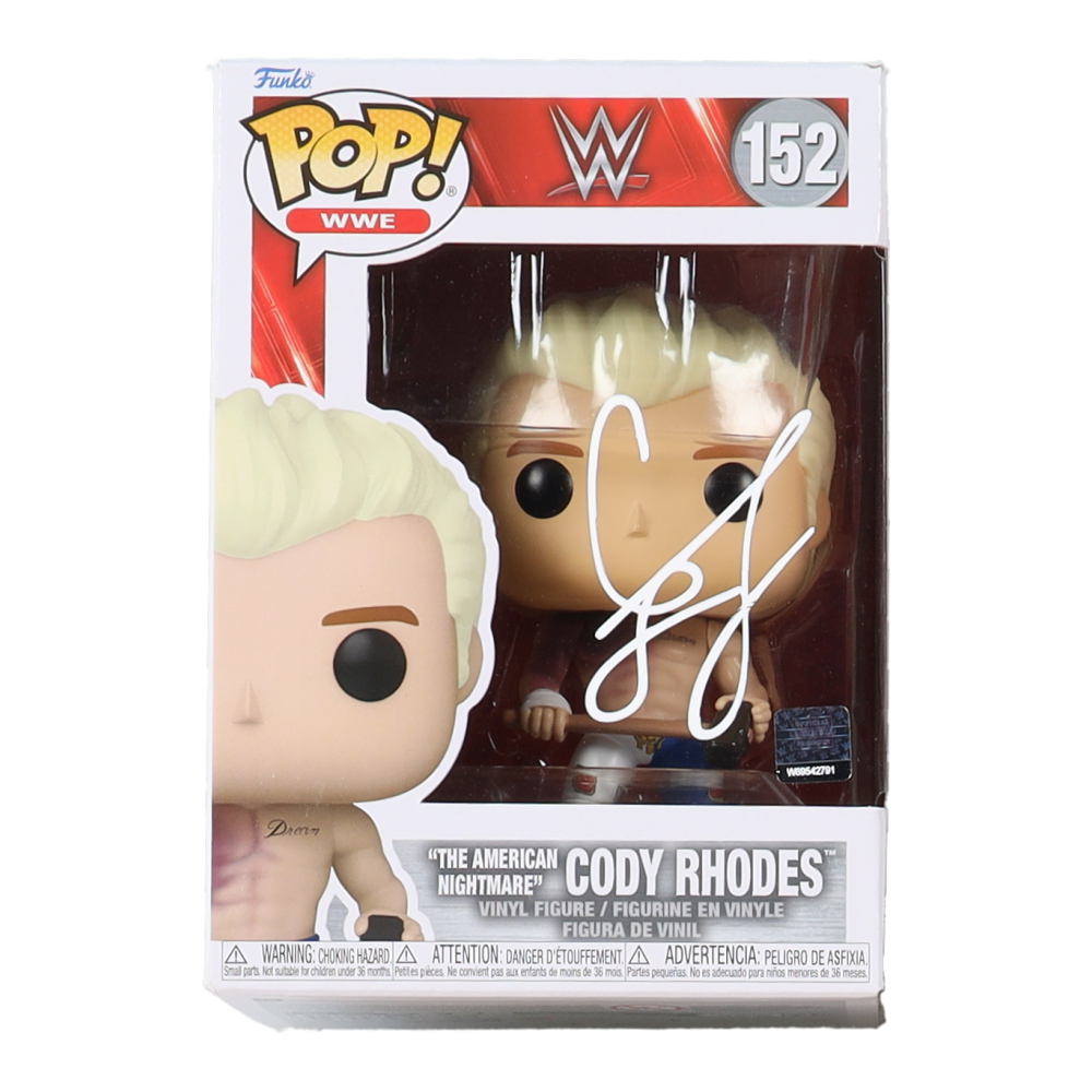 Cody Rhodes Signed WWE #152 "The American Nightmare" Cody Rhodes Funko ...