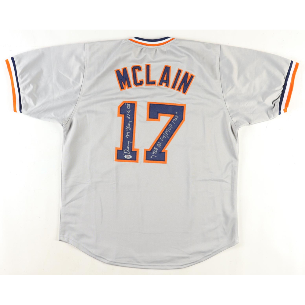 Denny McLain Signed Jersey Inscribed Denny McLain Signed Jersey Inscribed