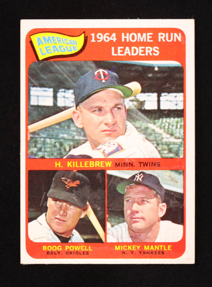 Harmon Killebrew / Mickey Mantle / Boog Powell 1965 Topps #3 AL Home ...