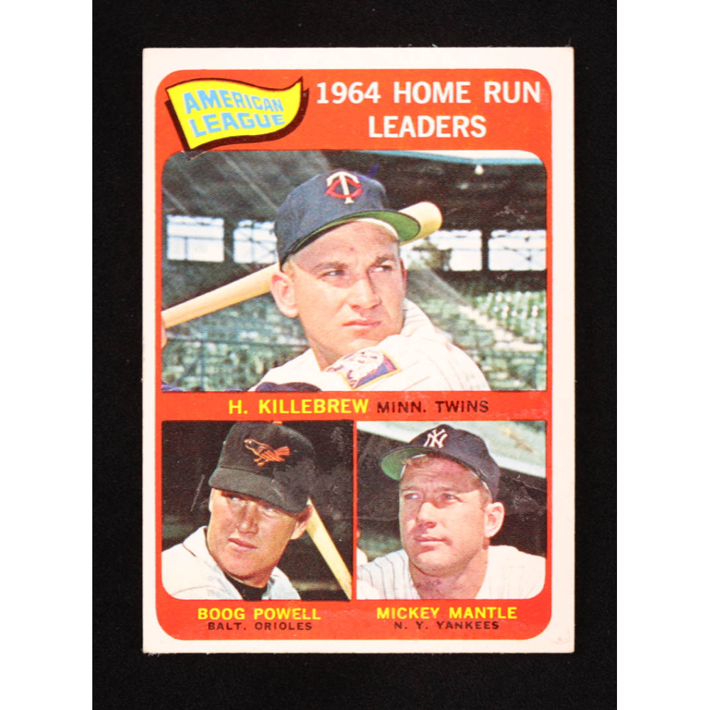 Harmon Killebrew / Mickey Mantle / Boog Powell 1965 Topps #3 AL Home ...