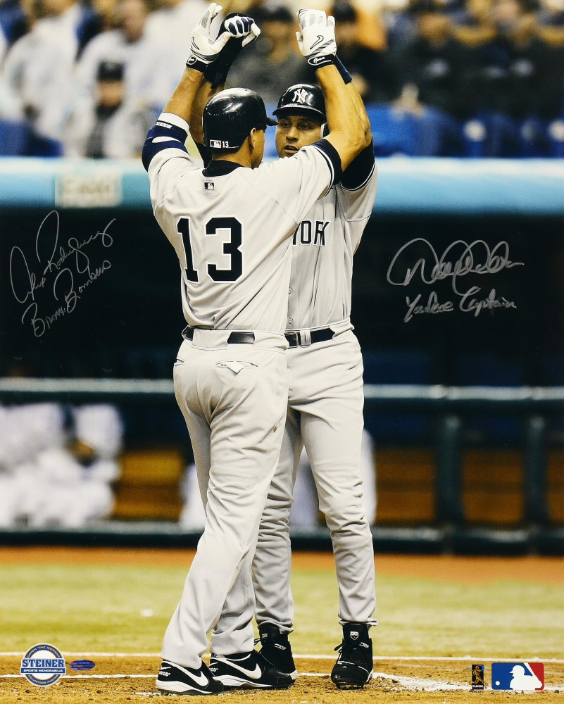 Derek Jeter & Alex Rodriguez Signed & Inscribed Yankees 20x24 Photo (Steiner) | Pristine Auction