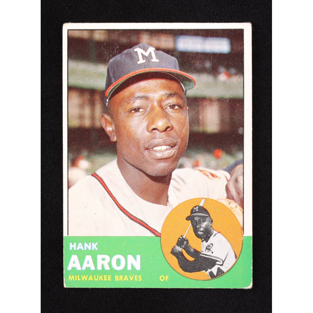 Hank Aaron 1963 Topps #390 | Pristine Auction