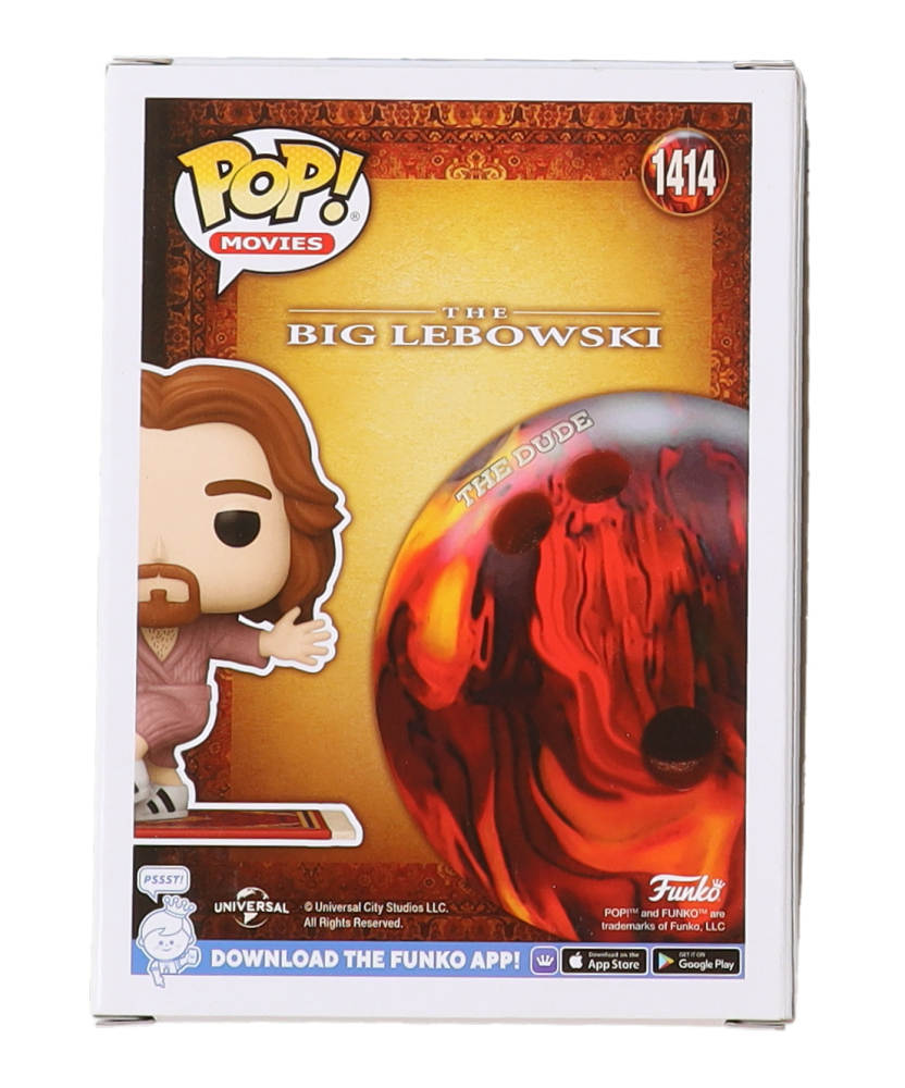 Jeff Bridges Signed "The Big Lebowski" #1414 The Dude Funko Pop! Vinyl ...