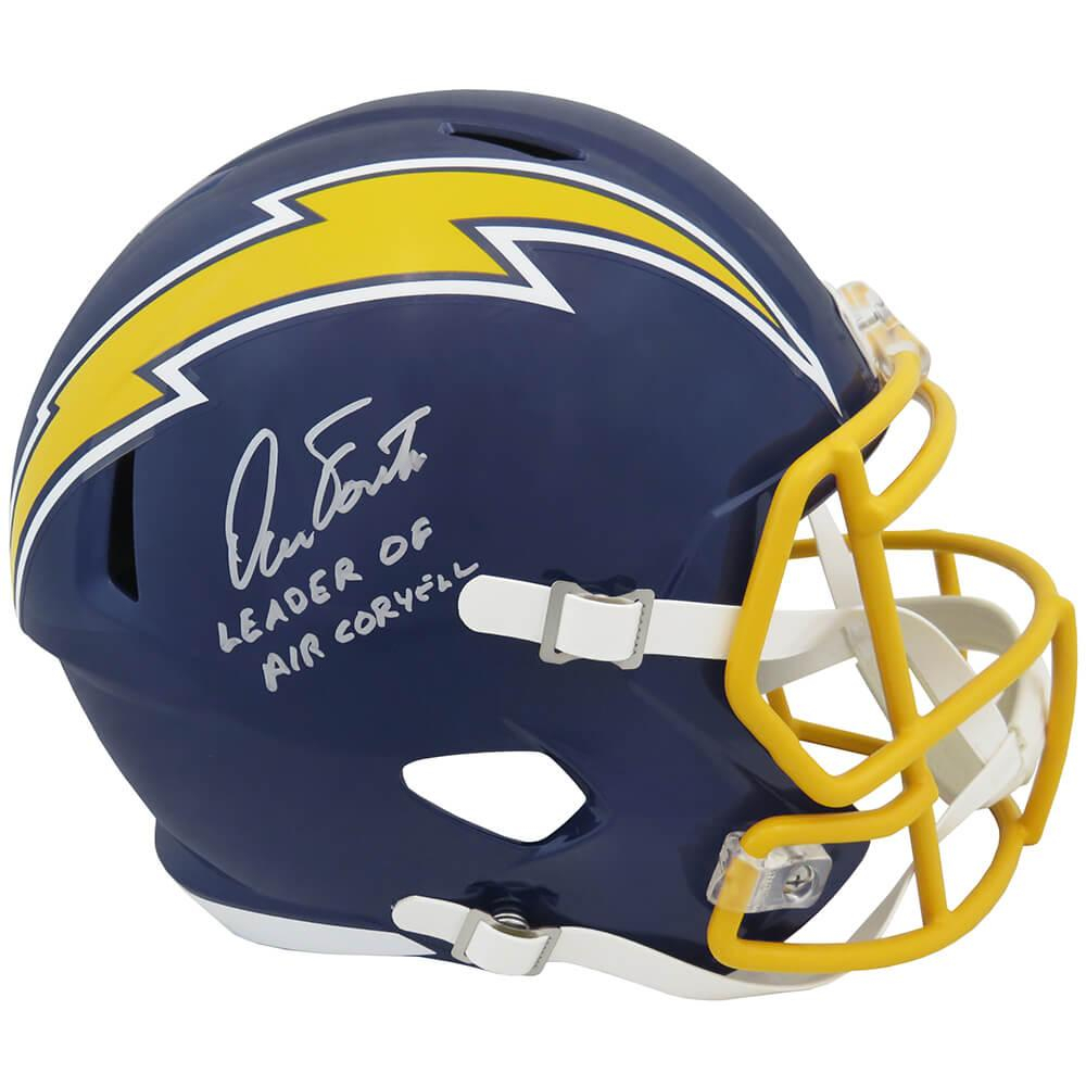 Dan Fouts Signed Chargers Full-Size Throwback Alternate Speed Helmet ...