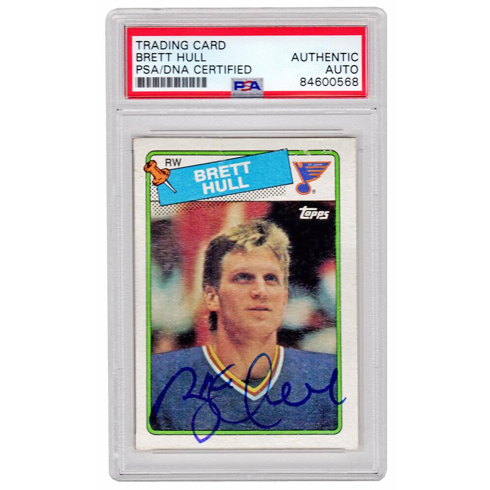 Brett Hull Signed 1988 Topps #66 (PSA) | Pristine Auction