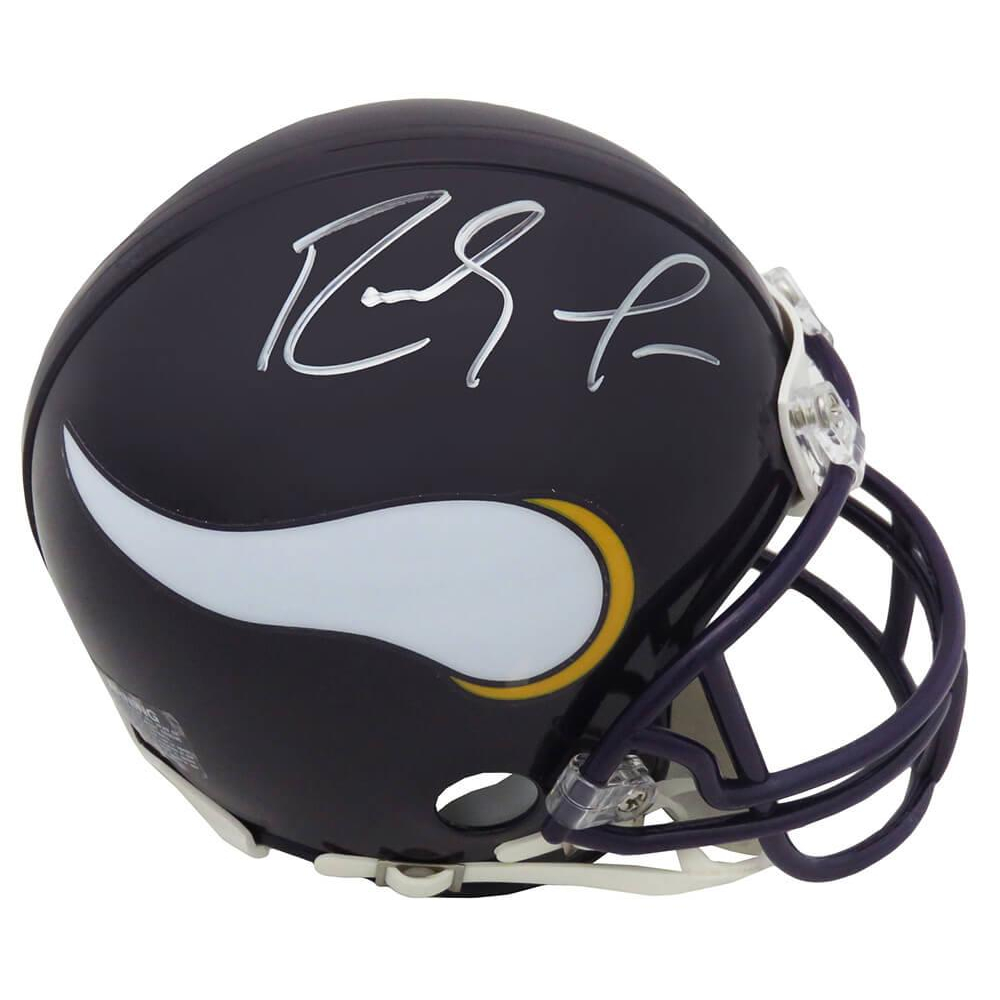 Randy Moss Signed Vikings Throwback Mini Helmet (Schwartz) | Pristine ...