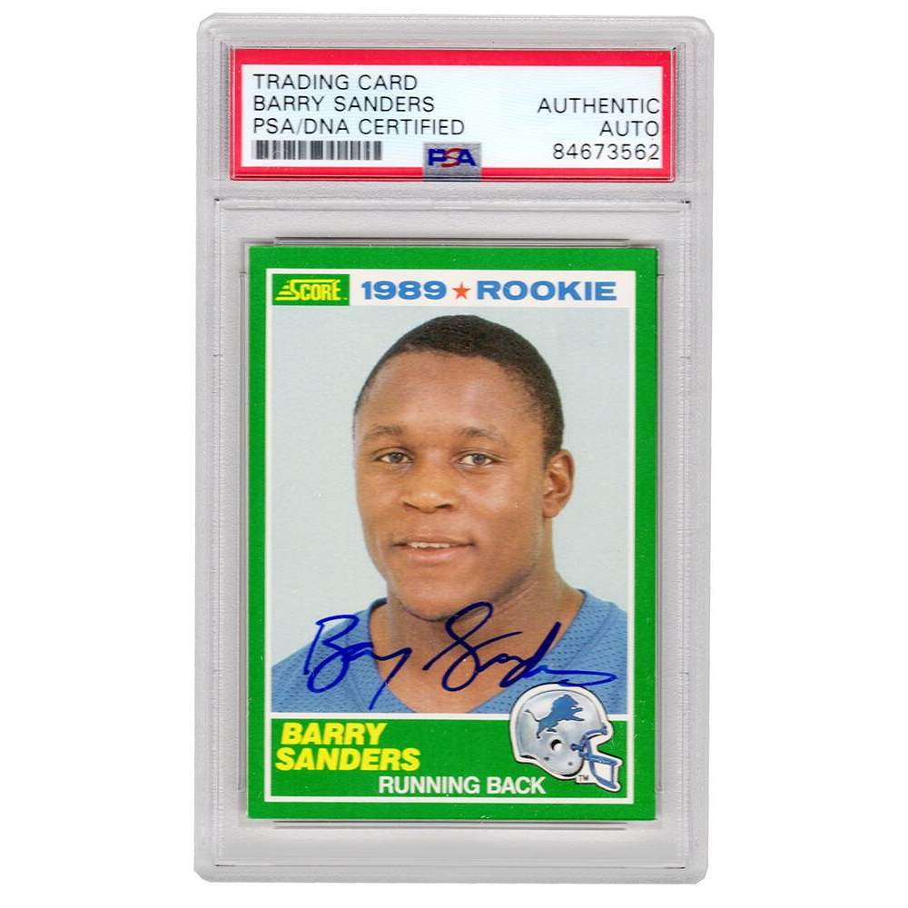 Barry Sanders Signed 1989 Score #257 (PSA) | Pristine Auction