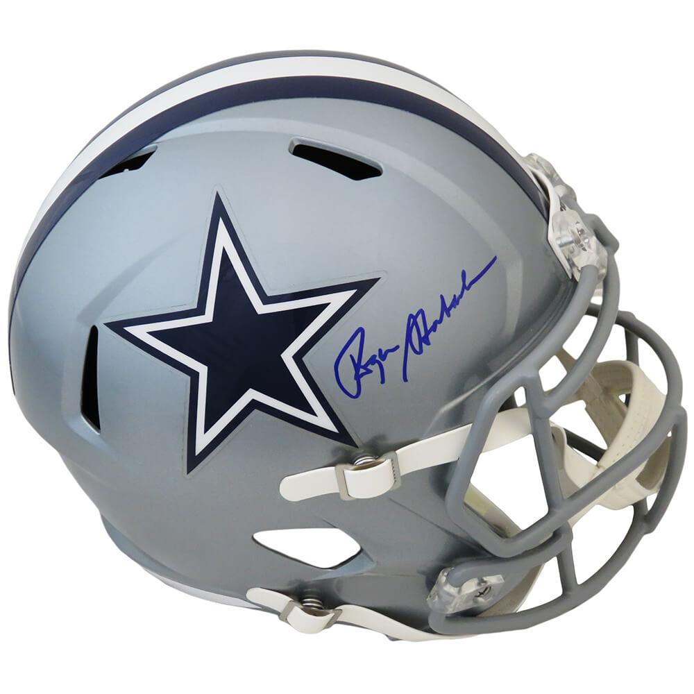 Roger Staubach Signed Cowboys Full-Size Speed Helmet (Schwartz ...