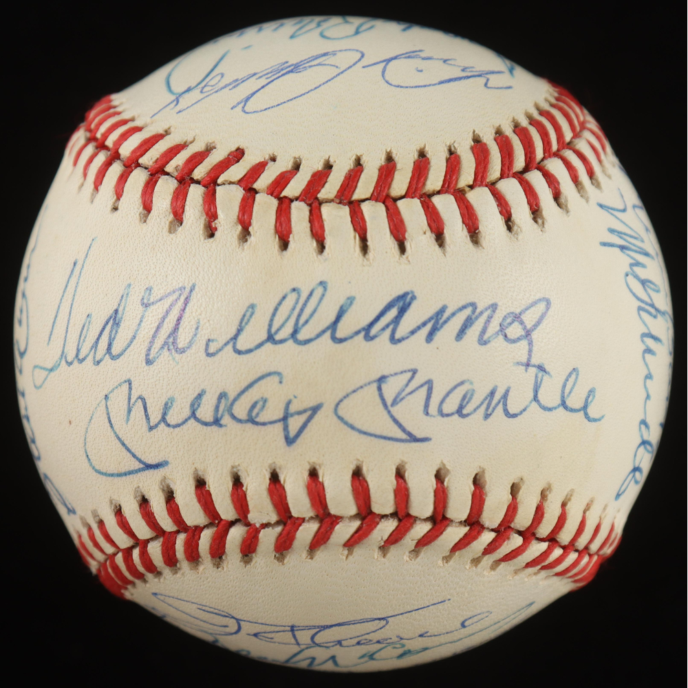 500 Home Run Club ONL Baseball Signed By (22) with Mickey Mantle, Ted ...