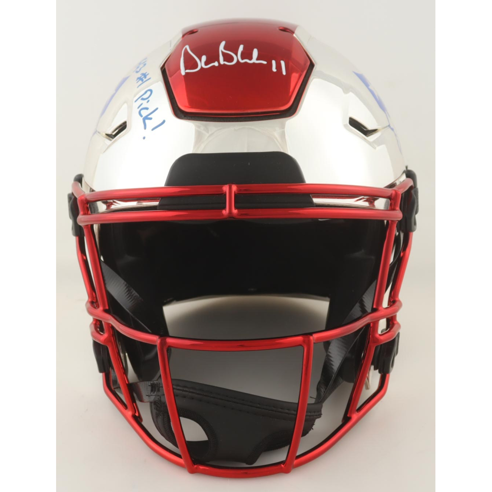 Drew Bledsoe Signed Patriots Full-Size Authentic On-Field Speedflex ...