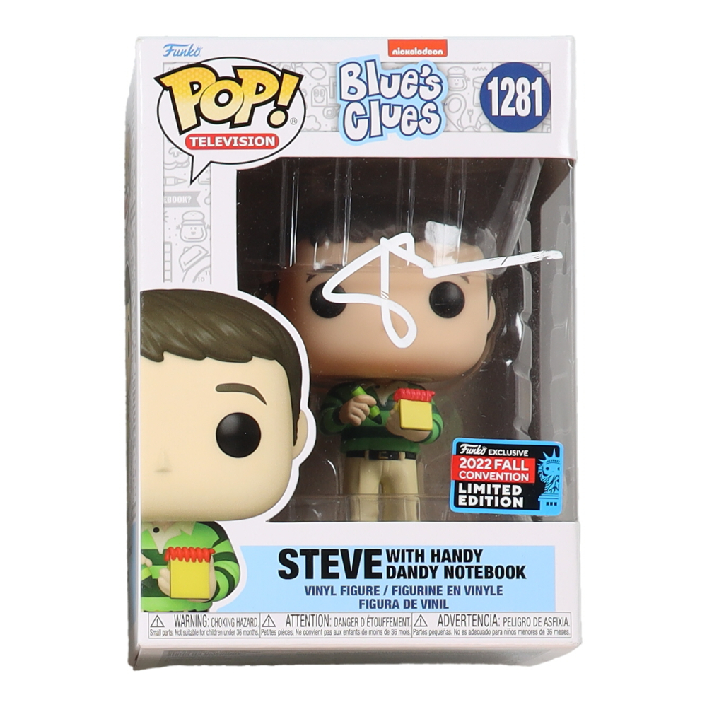 Steve Burns Signed "Blue's Clues" #1281 Steve With Handy Dandy Notebook ...