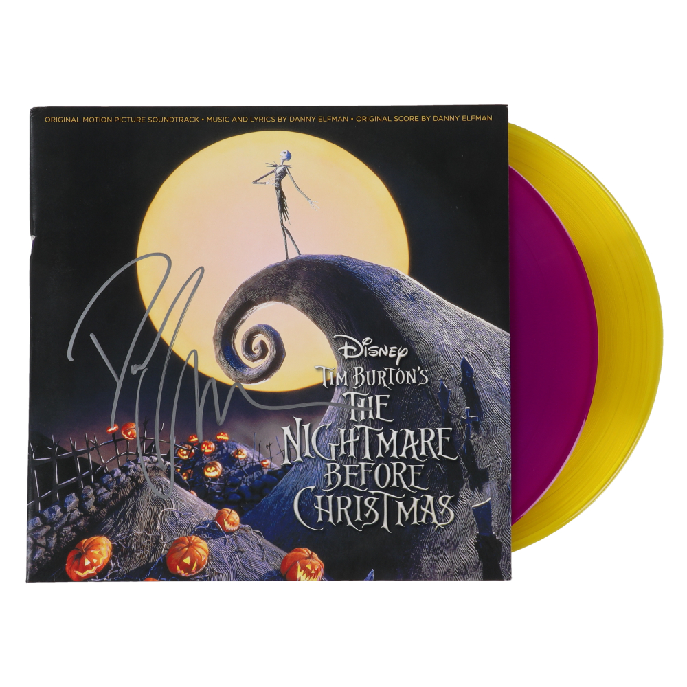 Danny Elfman Signed "The Nightmare Before Christmas" Vinyl Record Album ...