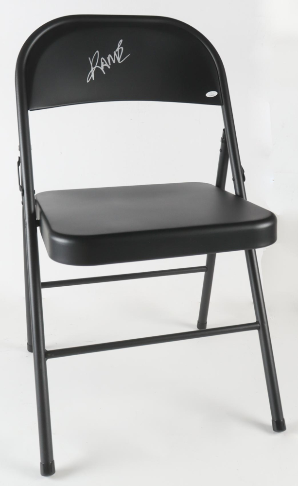 Kane Signed WWE Metal Folding Chair (JSA) | Pristine Auction