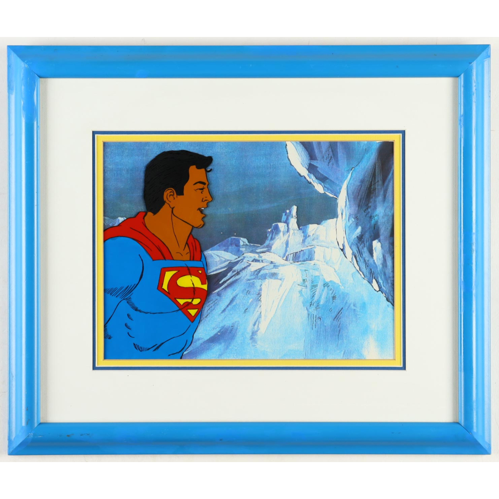 "Superman" Custom Framed TV Animation Two-Piece Hand-Painted Production ...