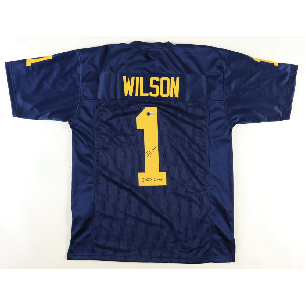 Roman Wilson Signed Jersey Inscribed "2023 Champs" (Beckett) | Pristine ...