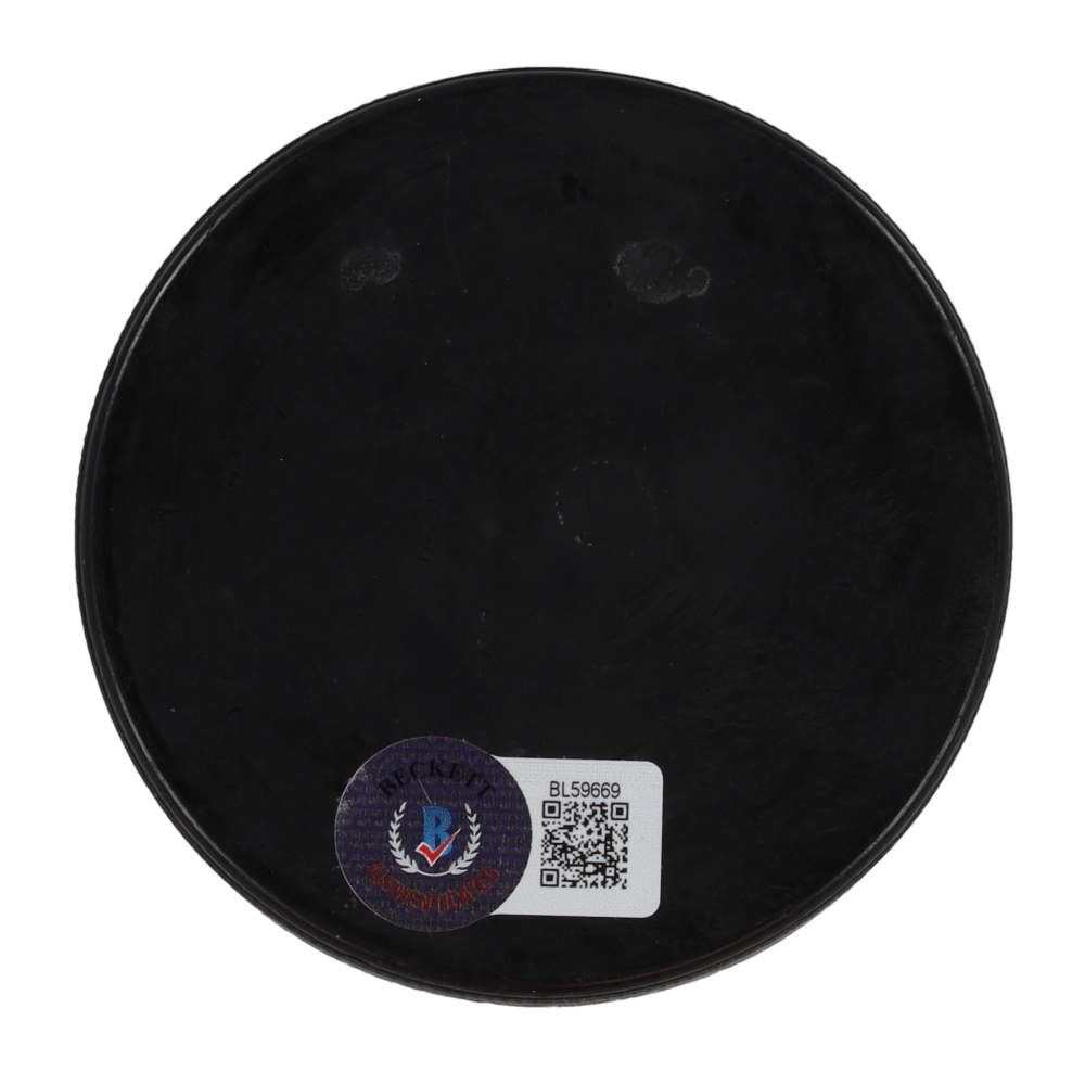 Gordie Howe Signed Interbay Logo Puck Inscribed "Mr. Hockey" (Beckett ...