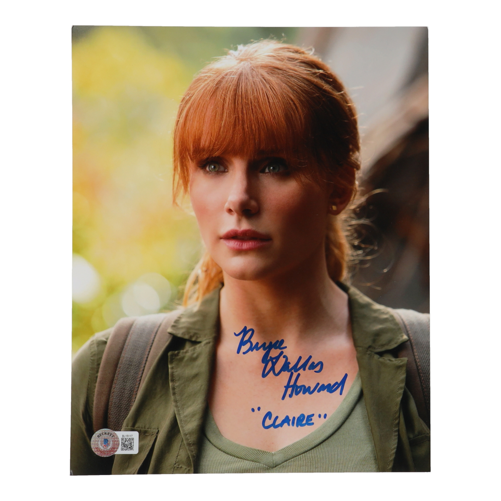 Bryce Dallas Howard Signed "Jurassic World: Fallen Kingdom" 8x10 Photo ...