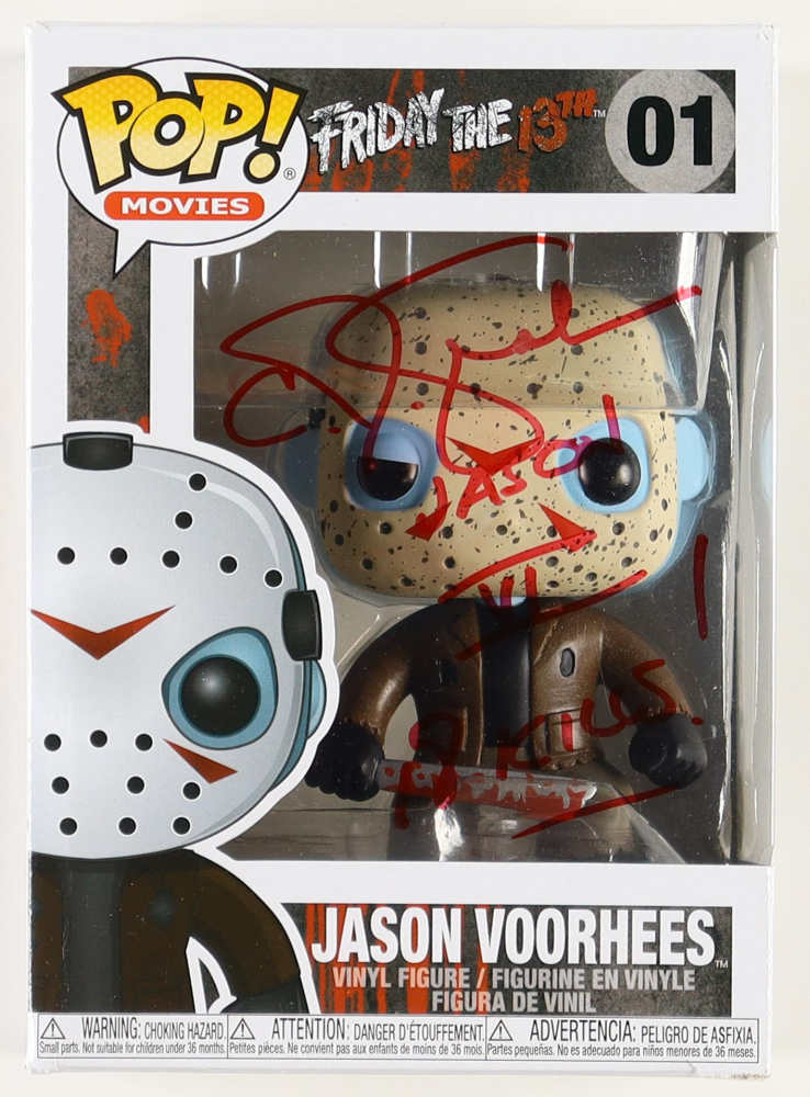 C.J. Graham Signed "Friday The 13th" #01 Jason Voorhees Funko Pop! Vinyl Figure Inscribed "Jason ...