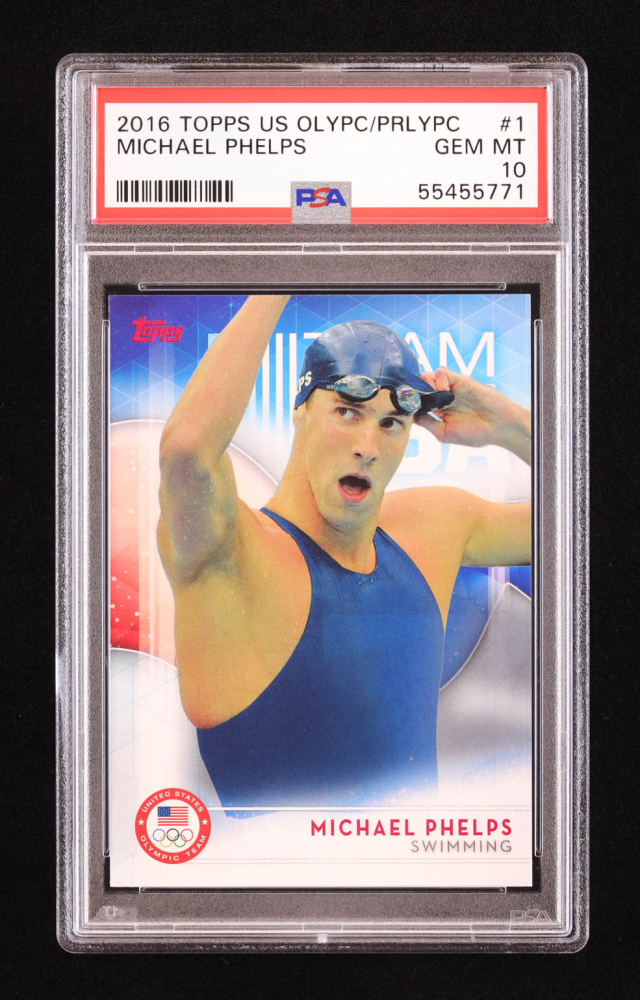 Michael Phelps 2016 Topps U.S. Olympic Team #1 (PSA 10) | Pristine Auction