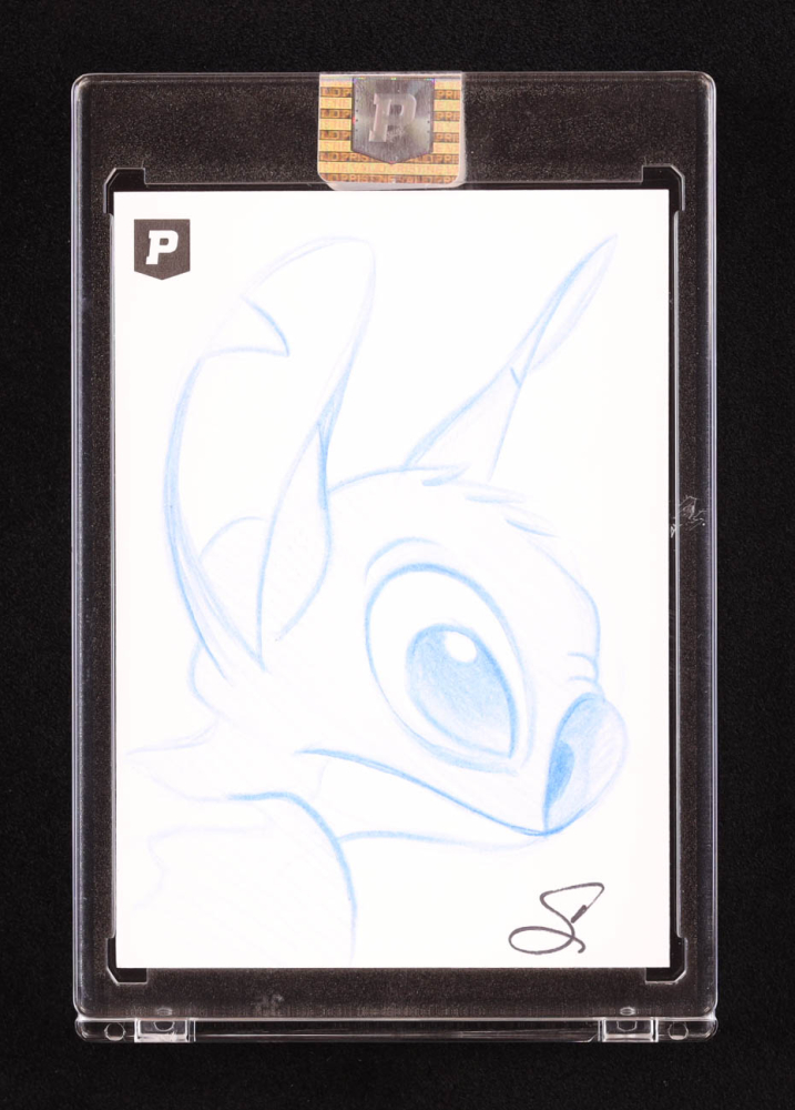Stitch | Disney | Original Art Sketch Card by Scott Cook (1/1 Original Art) | Pristine Auction