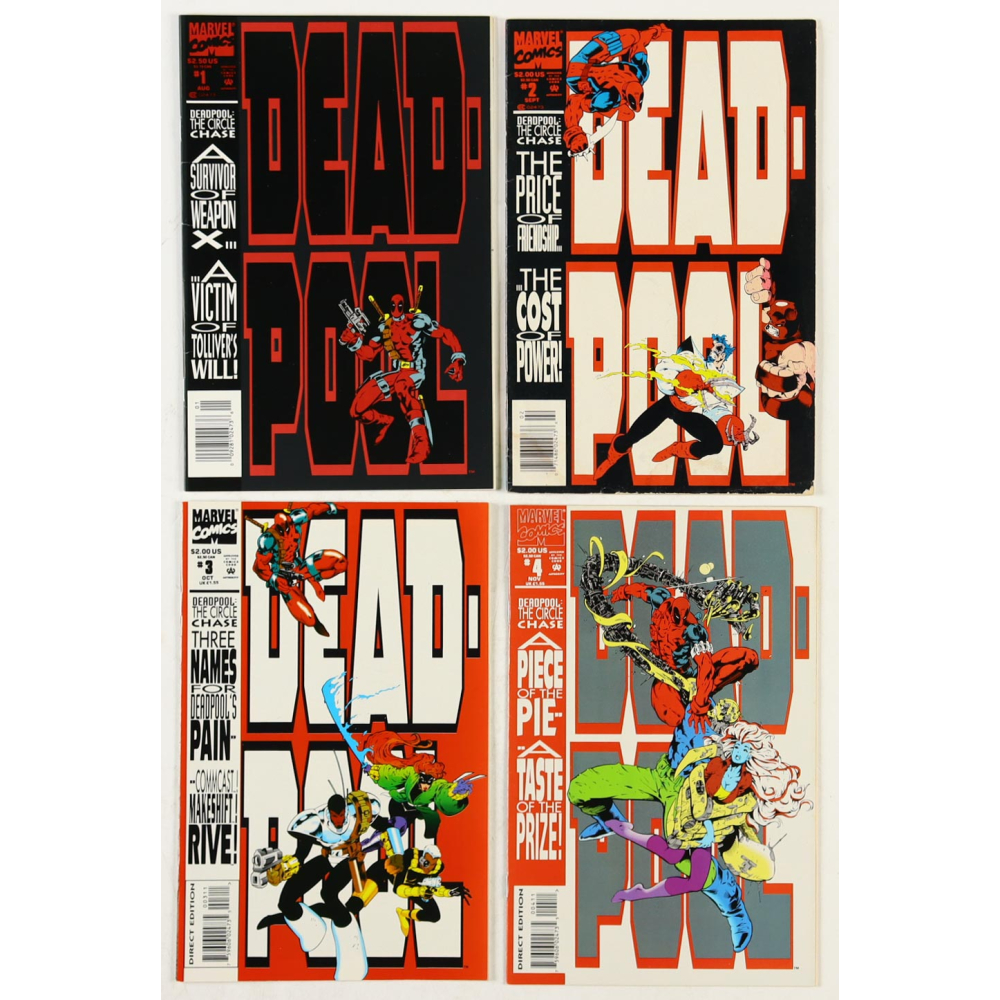 Complete Set of (4) 1993 "Deadpool: The Circle Chase" Issue #1-4 Marvel ...