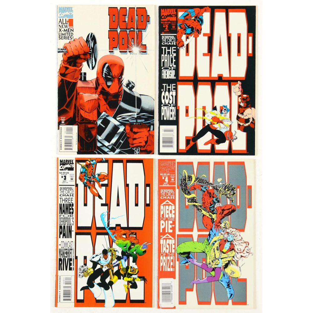 Complete Set of (4) 1993-94 "Deadpool" Issue #1-4 Marvel Comic Books ...