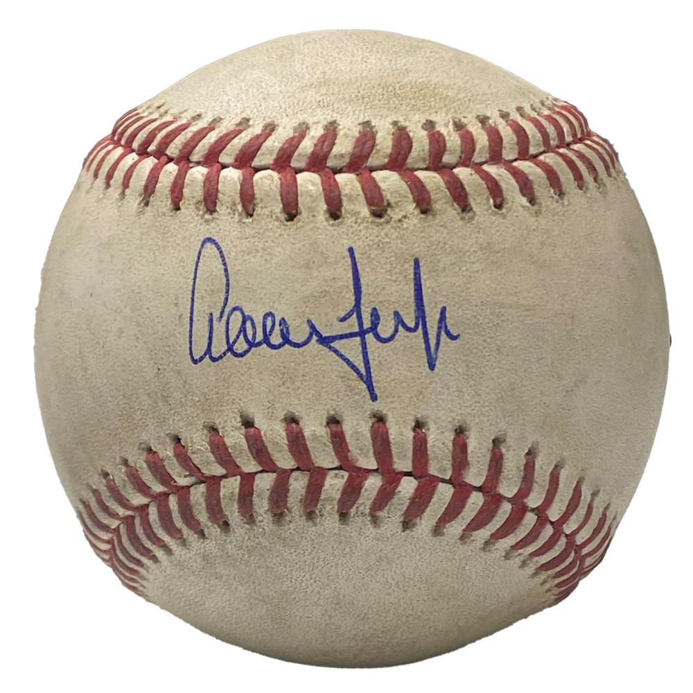 Aaron Judge Signed 2022 Game-Used OML Baseball (MLB & Fanatics ...